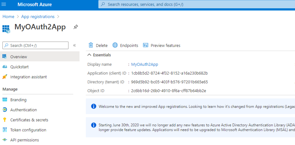 Microsoft OAuth2 Authentication for email sending