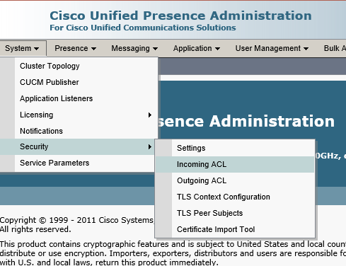 Configurations for Cisco UCM Presence