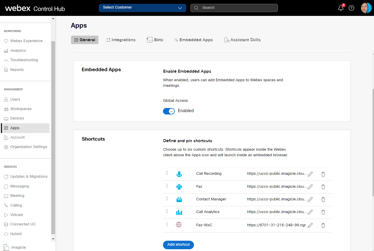 Imagicle Call Recording Gadget for Webex Client